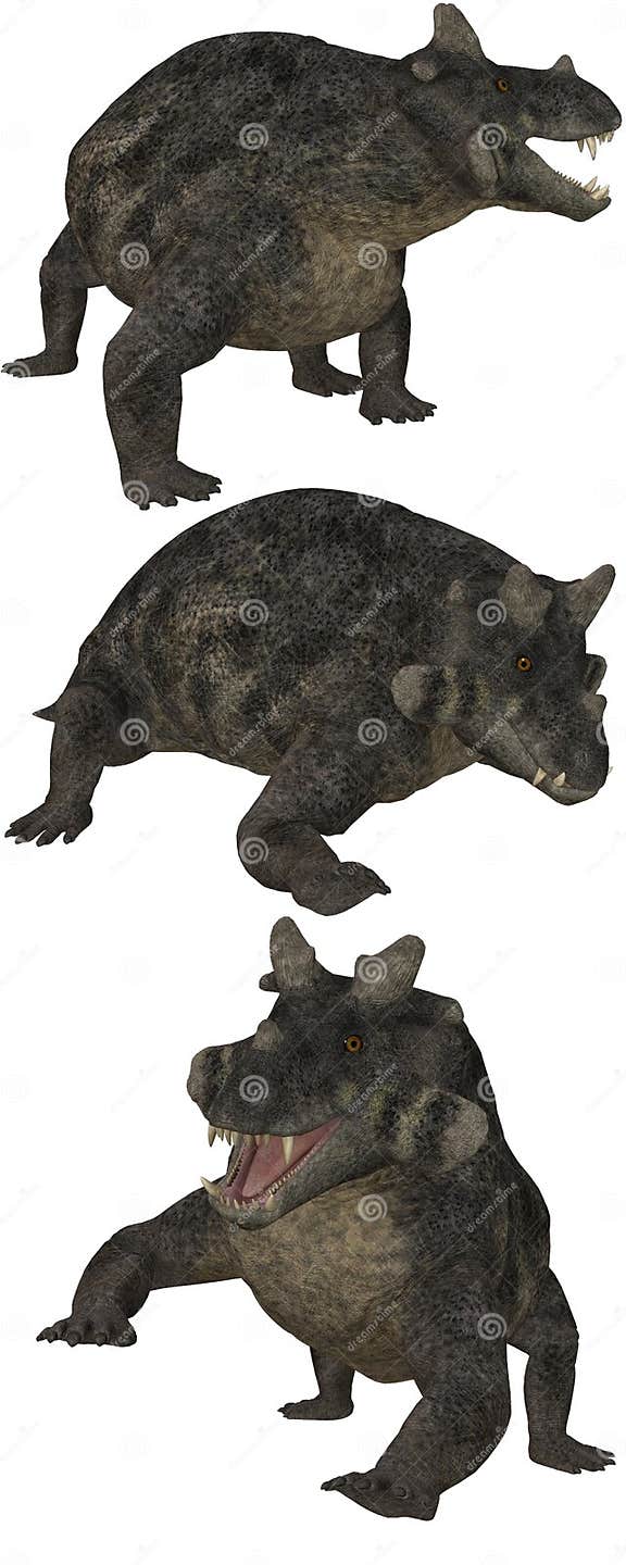 Estemmenosuchus stock illustration. Illustration of huge - 24338301
