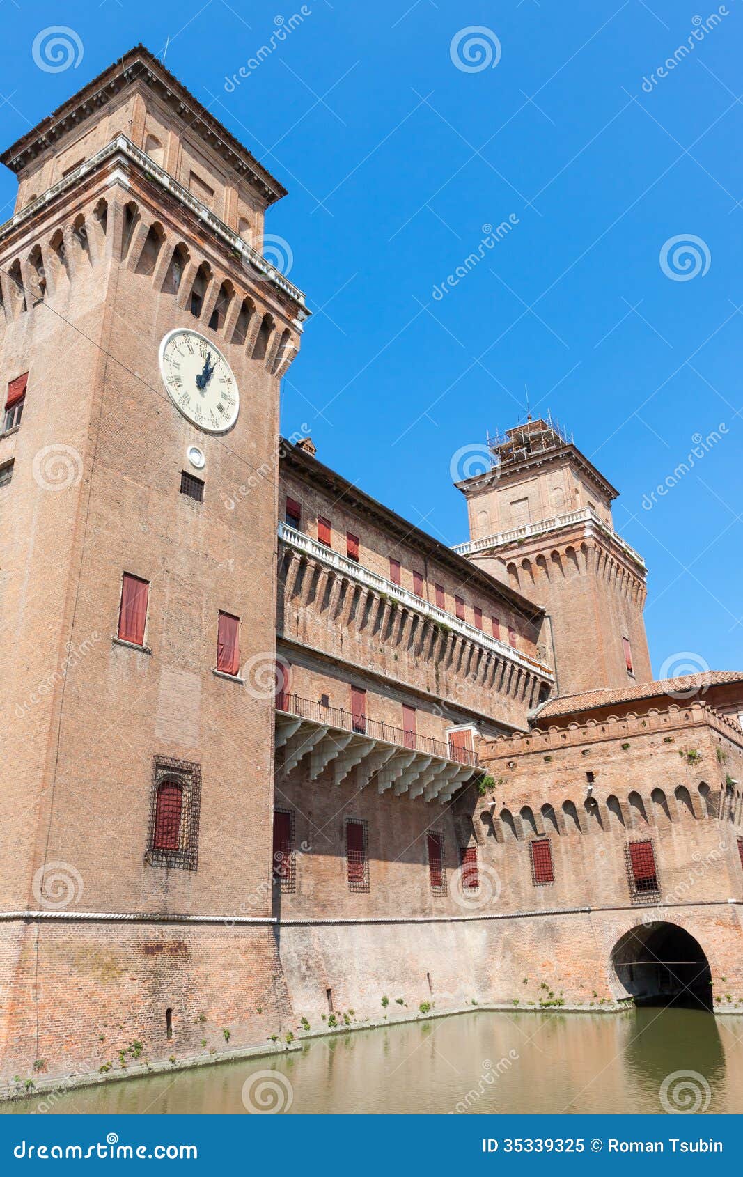 Estense Castle. Ferrara. Emilia-Romagna Stock Image - Image of ...