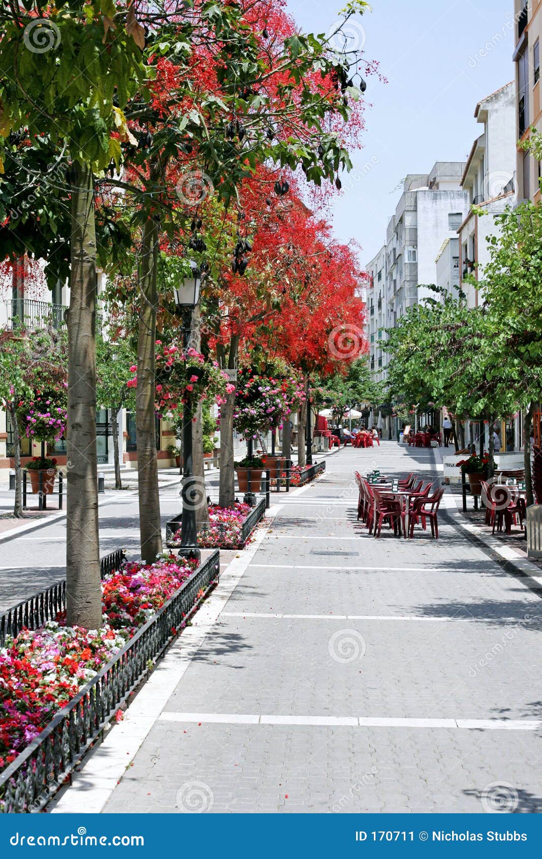 Estepona High Street in Spain Stock Image - Image of spain, street: 170711