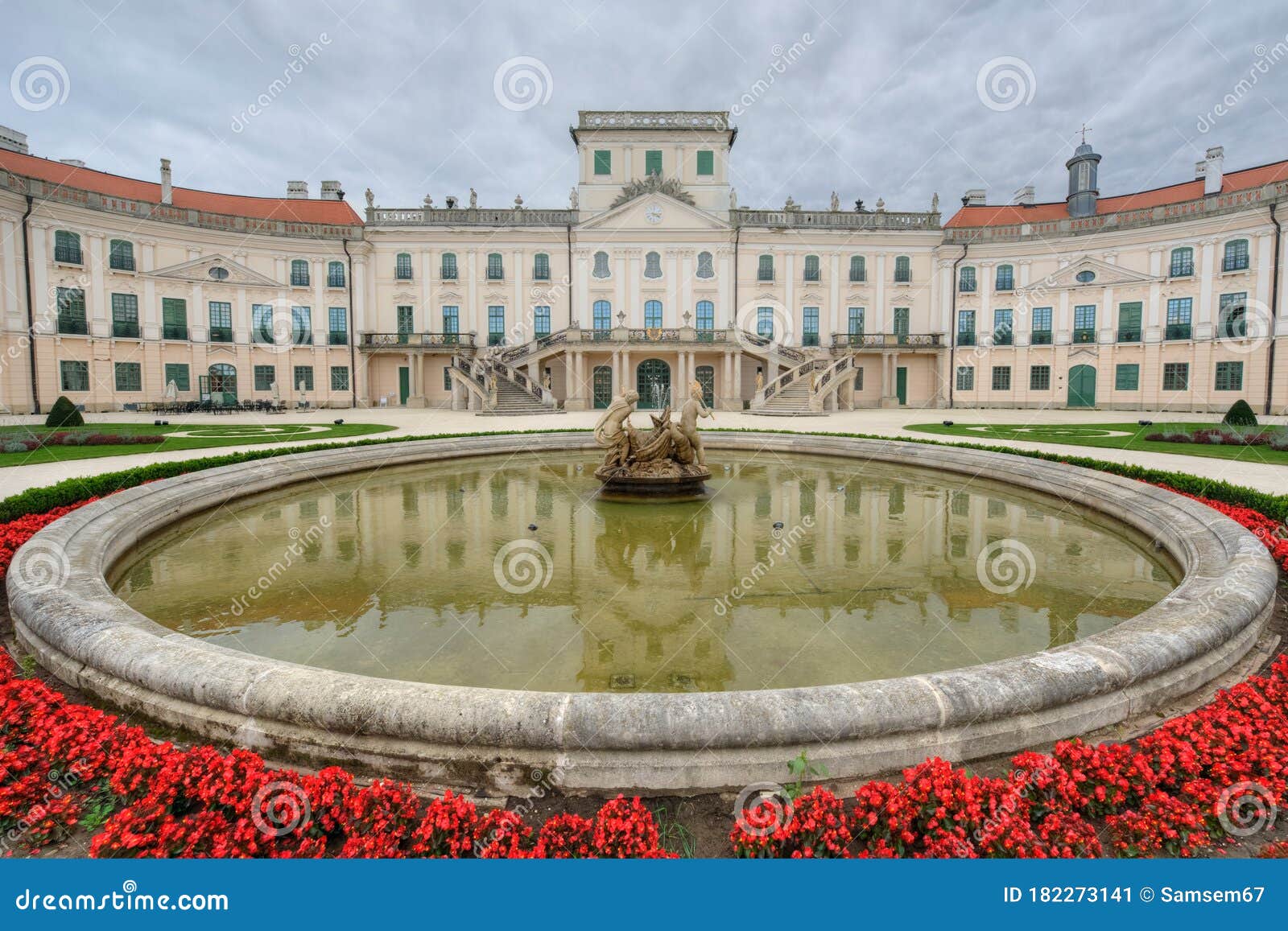 The Esterhazy Castle in Fertod, Hungary Stock Image - Image of empire ...