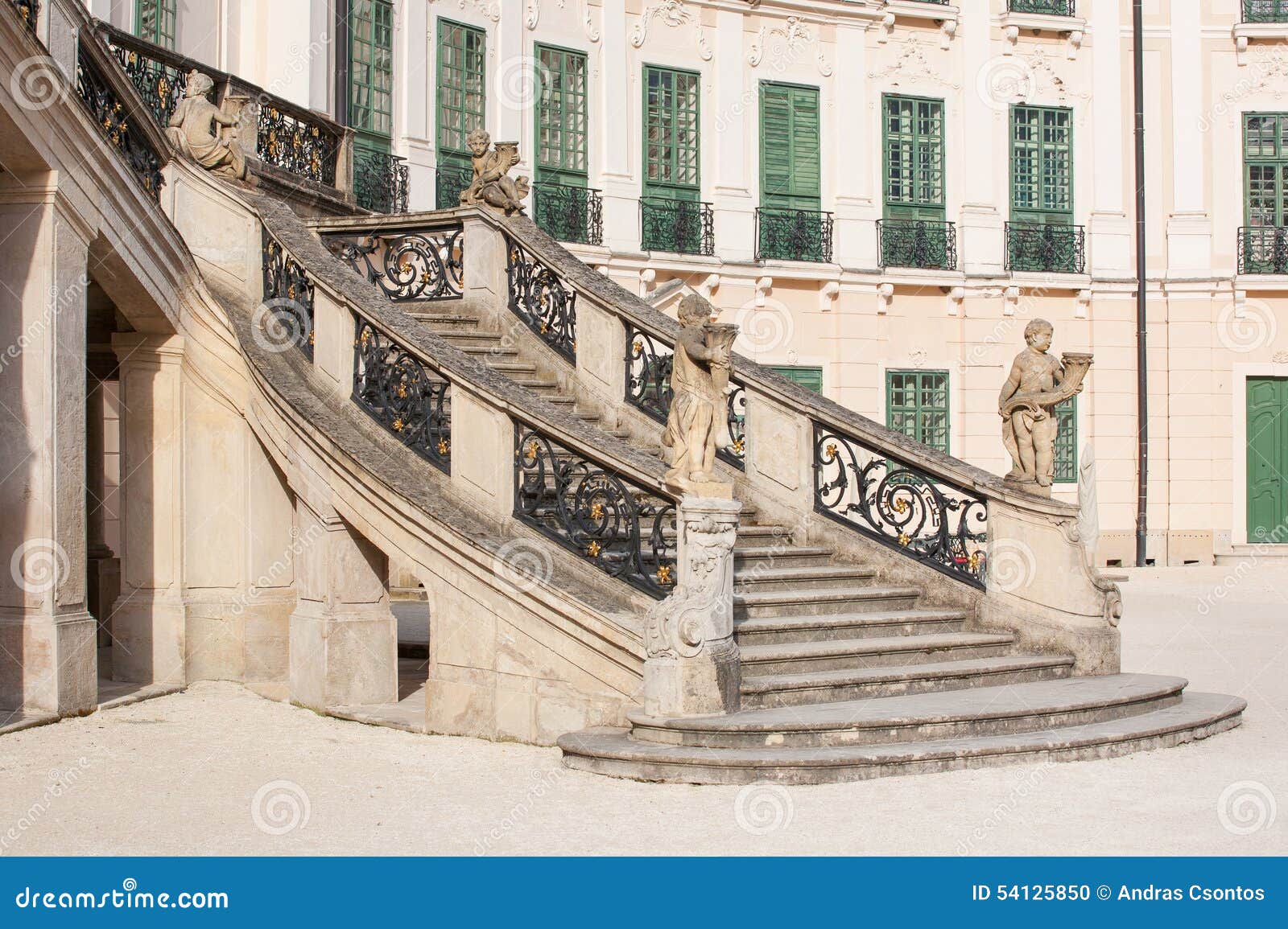 Esterhazy Slott - Trappa Till Slotten Arkivfoto - Bild av stigning ...