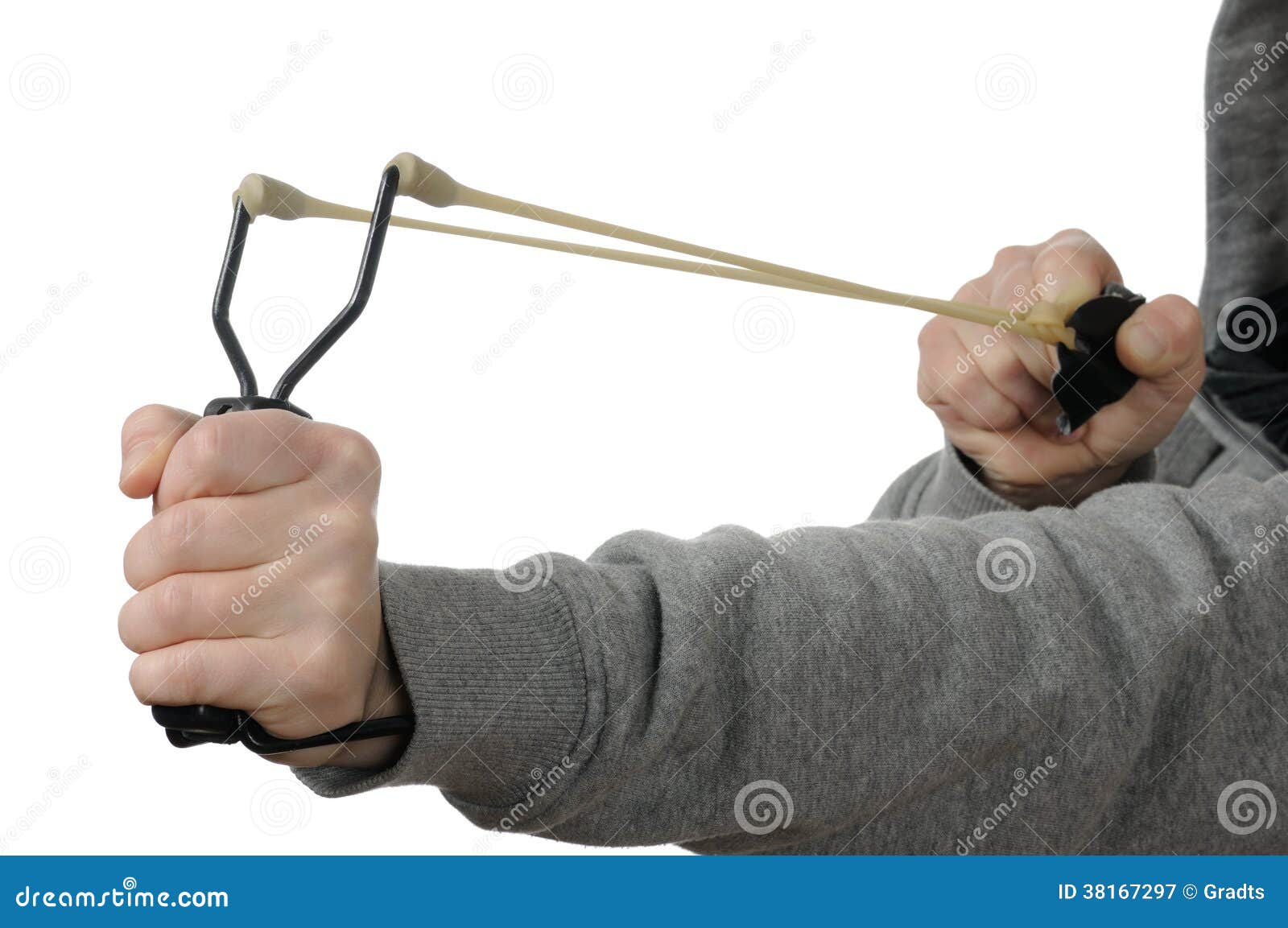 Estilingue imagem de stock. Imagem de defender, pedras - 38167297