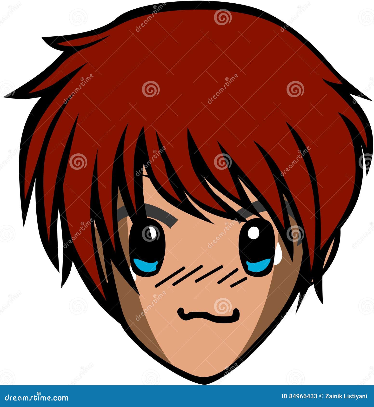 Estilo bonito do emoticon ilustração stock. Ilustração de sorte - 84966433