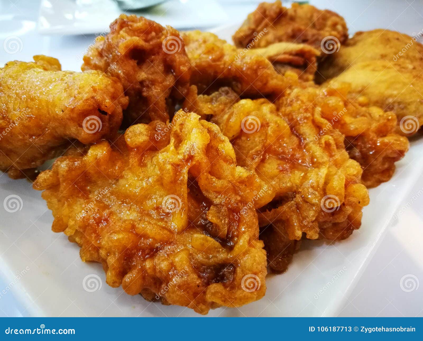 Estilo Coreano Fried Chicken Crispy Profundo Imagen de archivo - Imagen ...