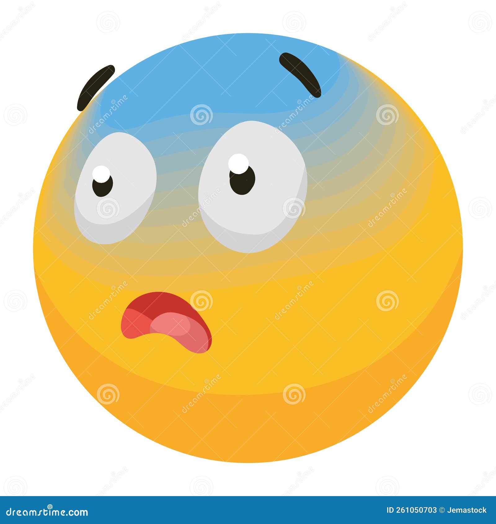 Estilo 3d de emoji enfermo stock de ilustración. Ilustración de ...