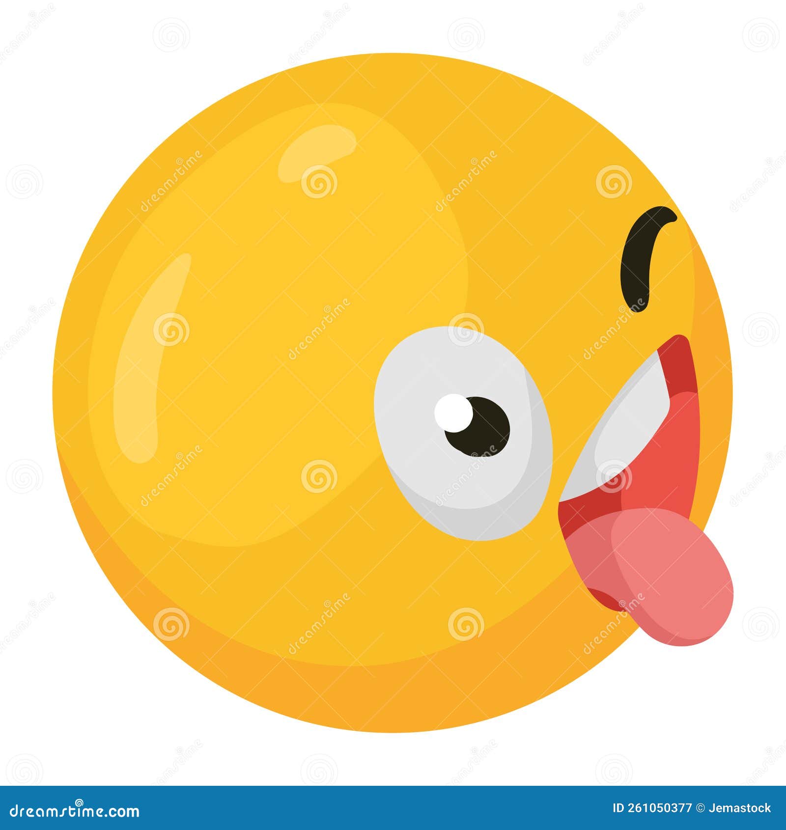 Estilo 3d loco emoji stock de ilustración. Ilustración de social ...