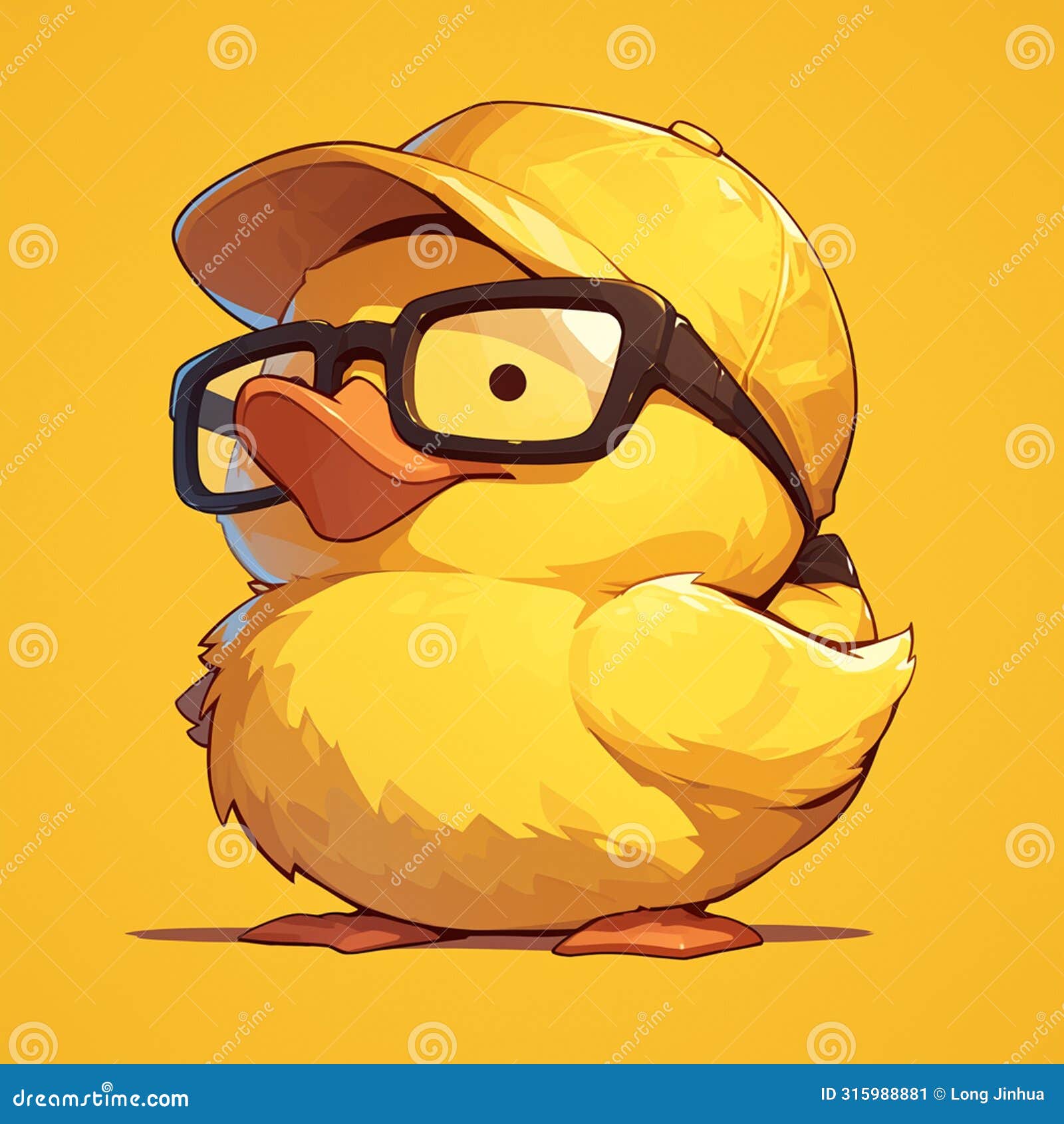 Estilo De Caricatura De Ingeniero De Software De Patos Inteligentes ...