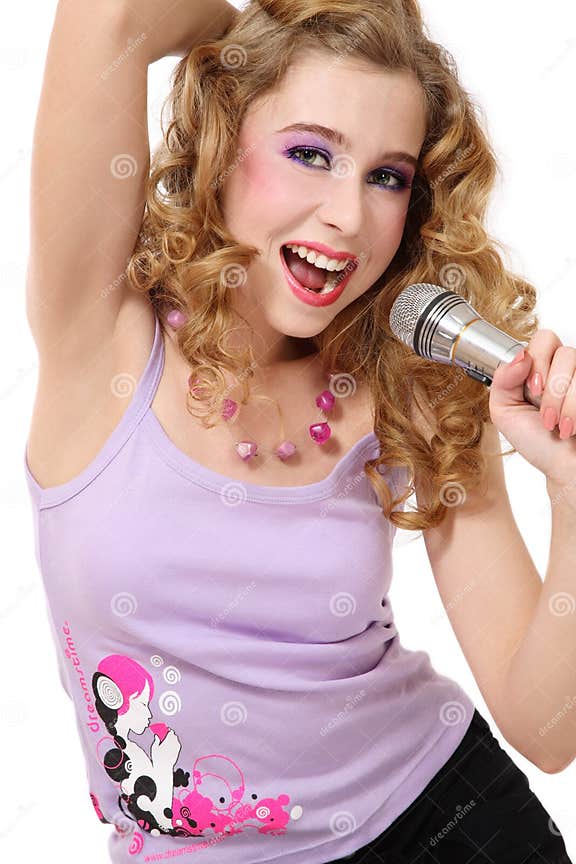 Estilo de Dreamstime foto de stock. Imagem de menina, feliz - 7522368