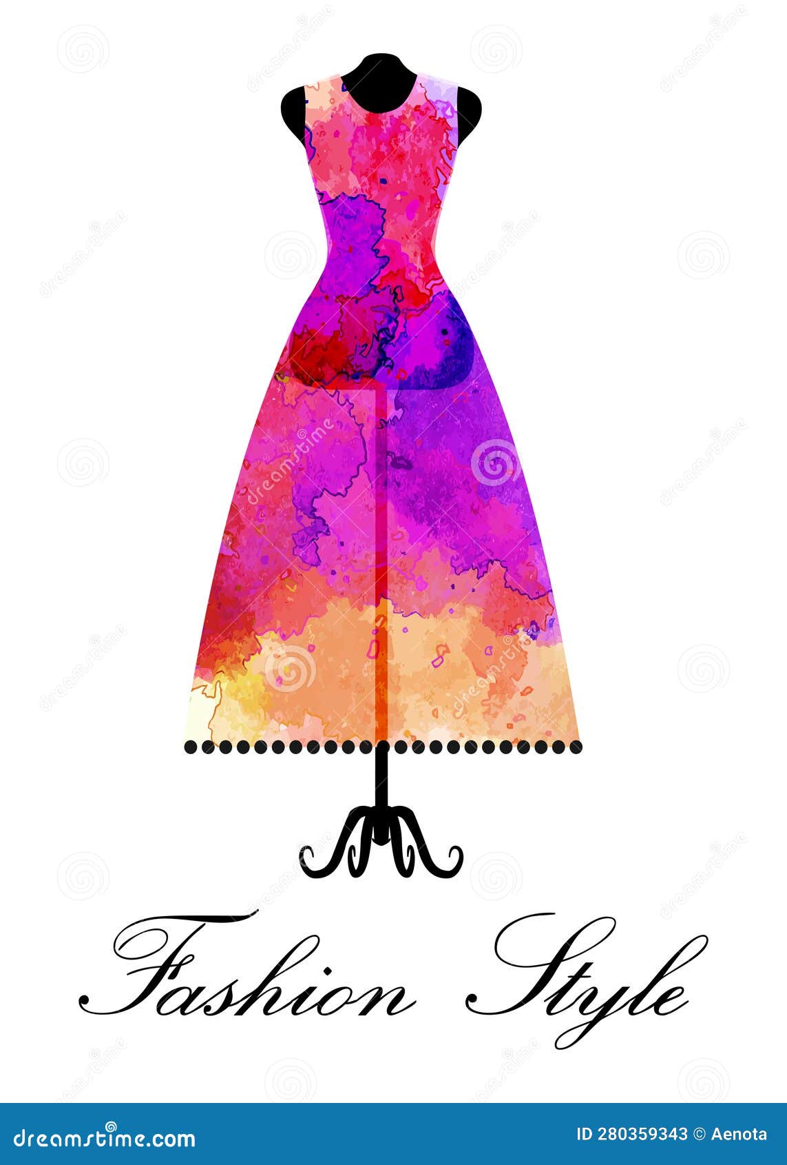 Estilo de moda ilustración del vector. Ilustración de embadurnamiento ...