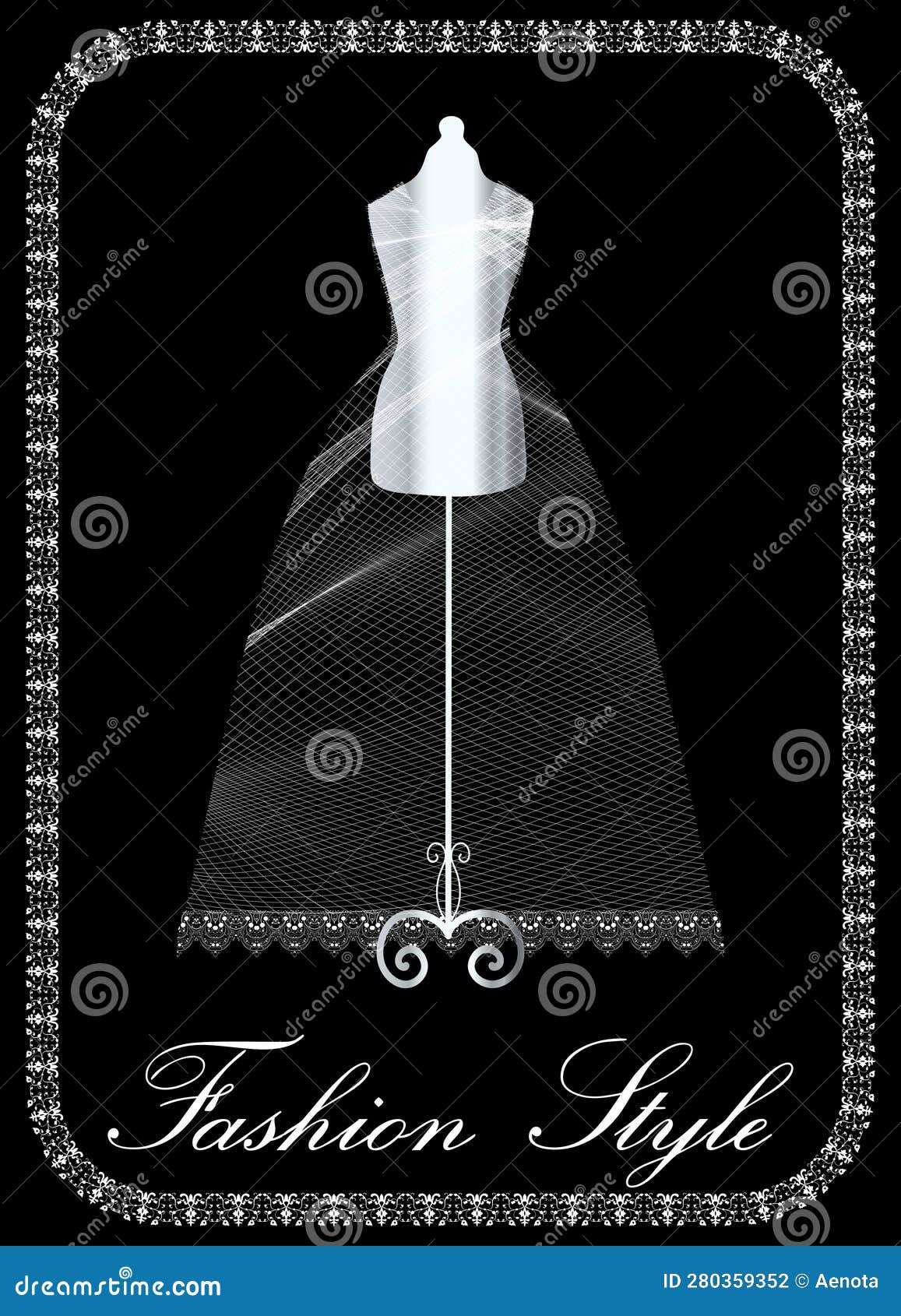 Estilo de moda ilustración del vector. Ilustración de alineada - 280359352