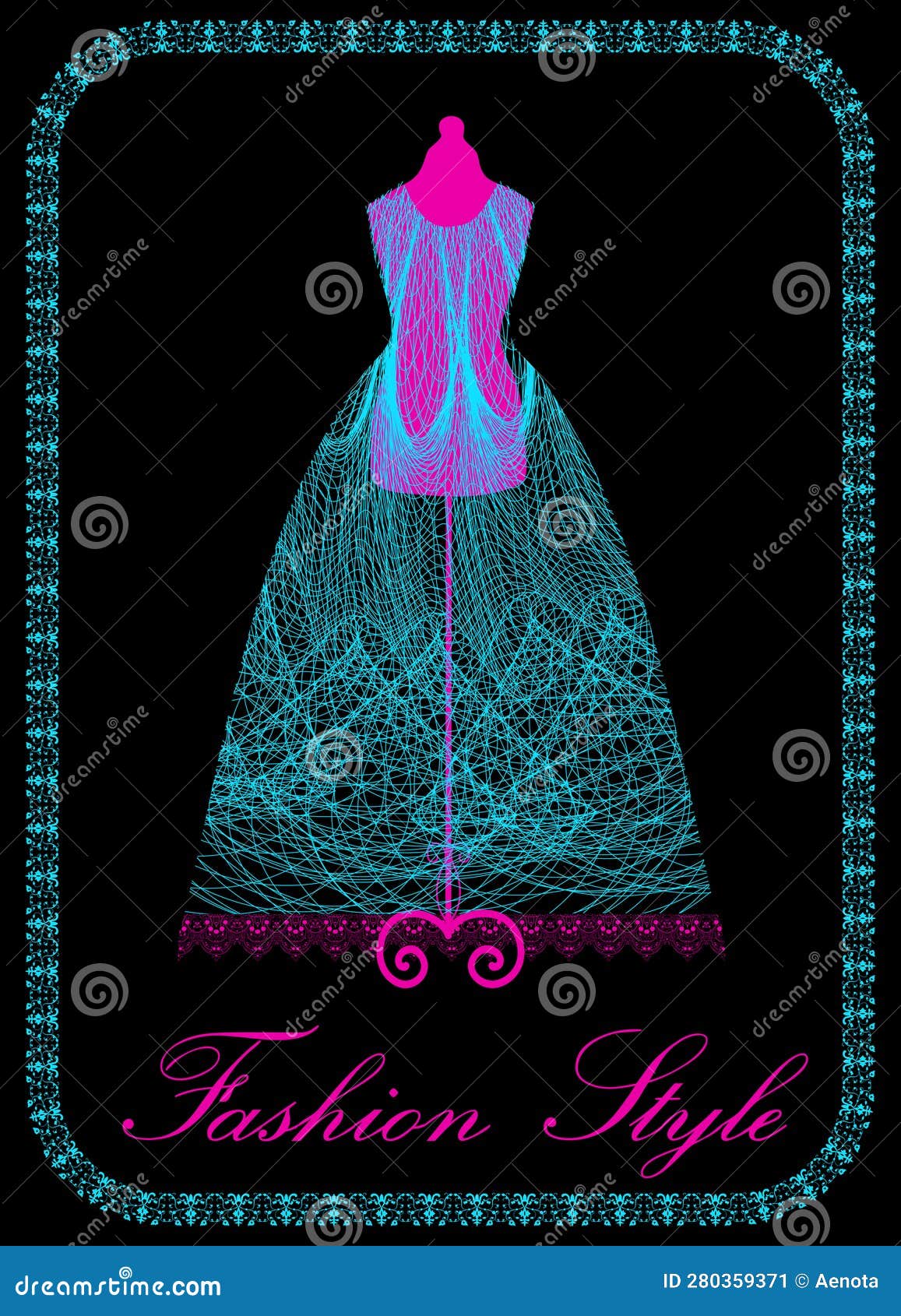 Estilo de moda ilustración del vector. Ilustración de cristalino ...