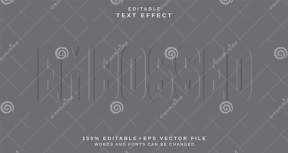 Estilo De Texto Editable Efecto De Estilo De Texto Incrustado Tema ...