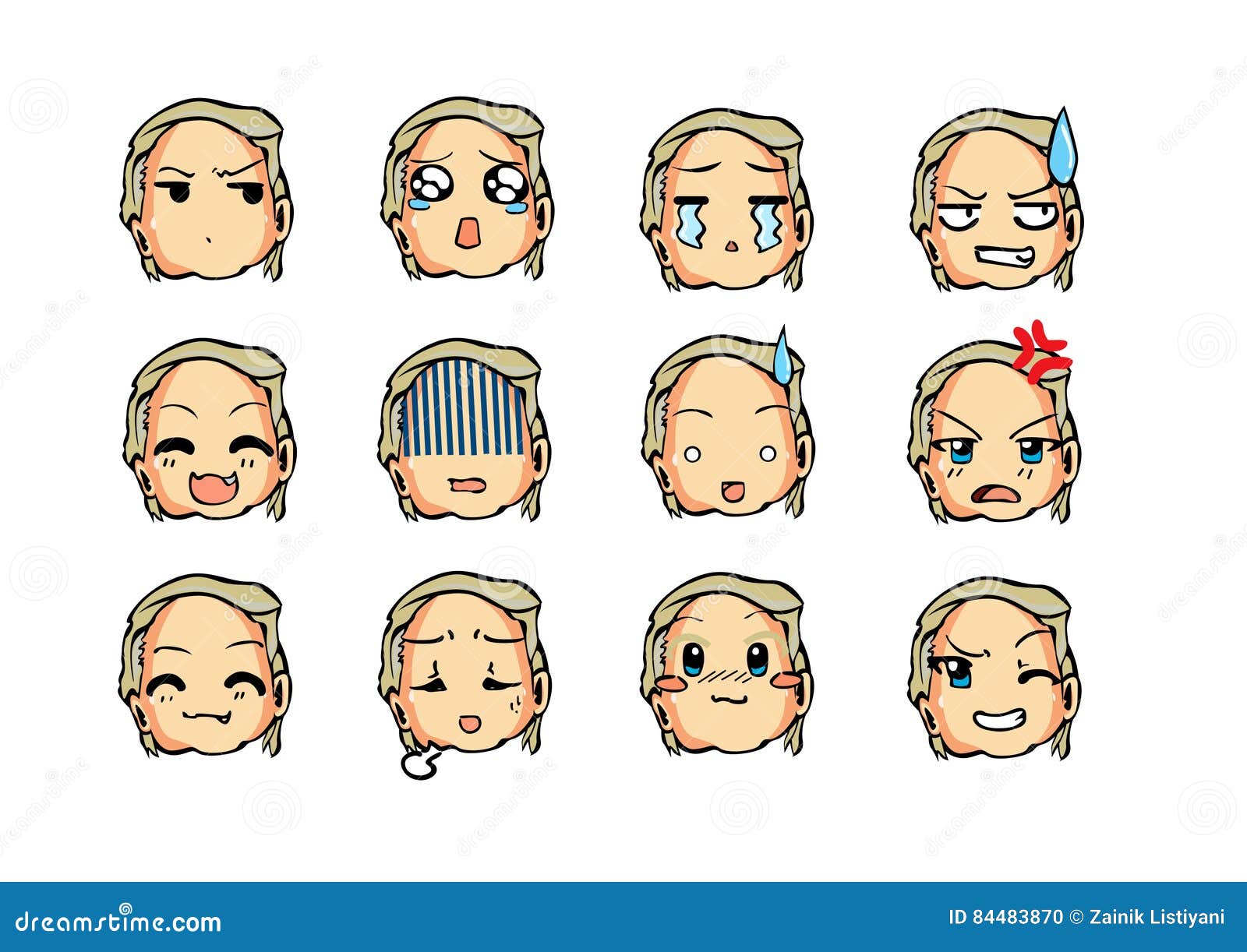 Estilo fresco do emoticon imagem editorial. Ilustração de emoticon ...