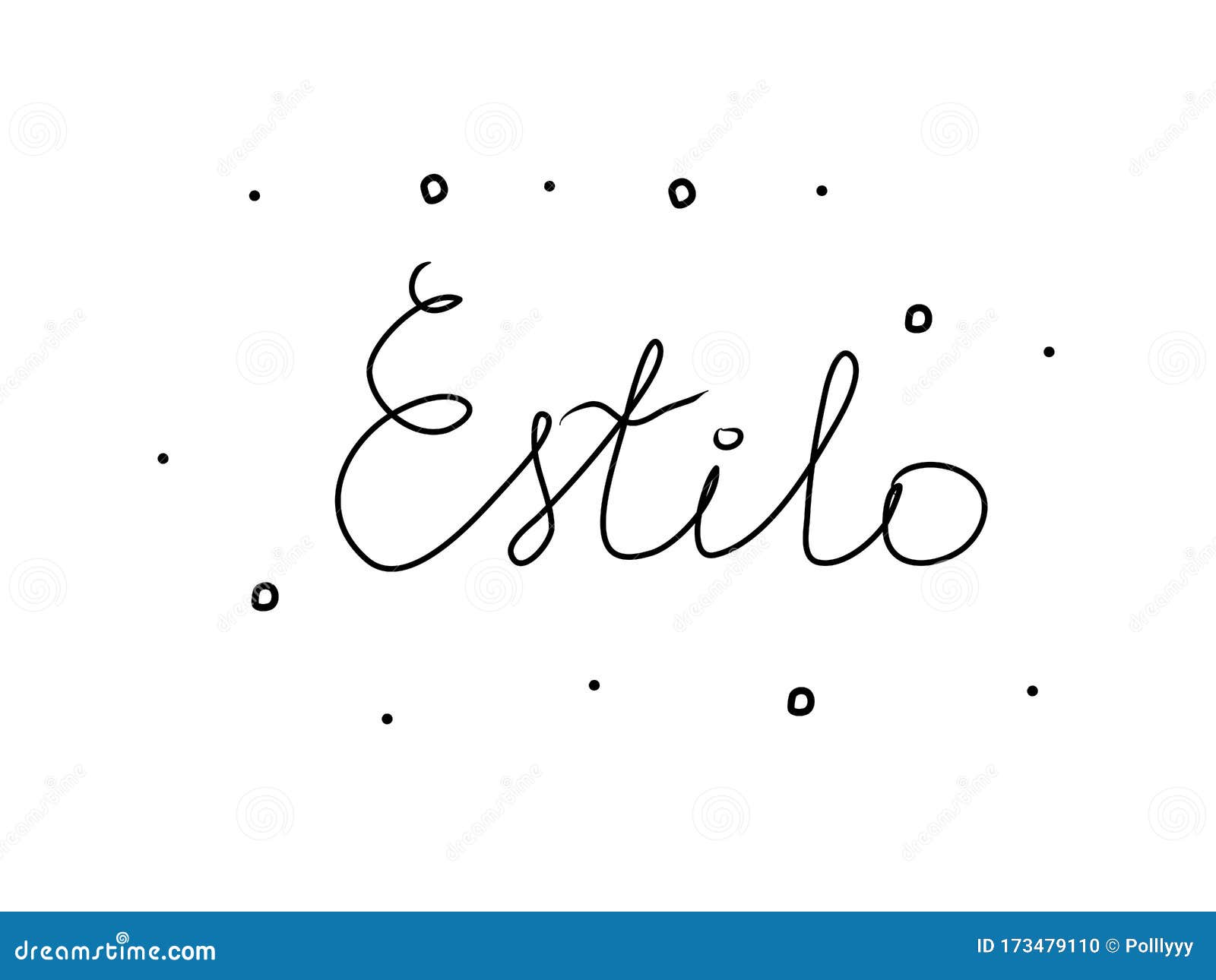 Estilo Phrase Handwritten with a Calligraphy Brush. Style in Spanish ...