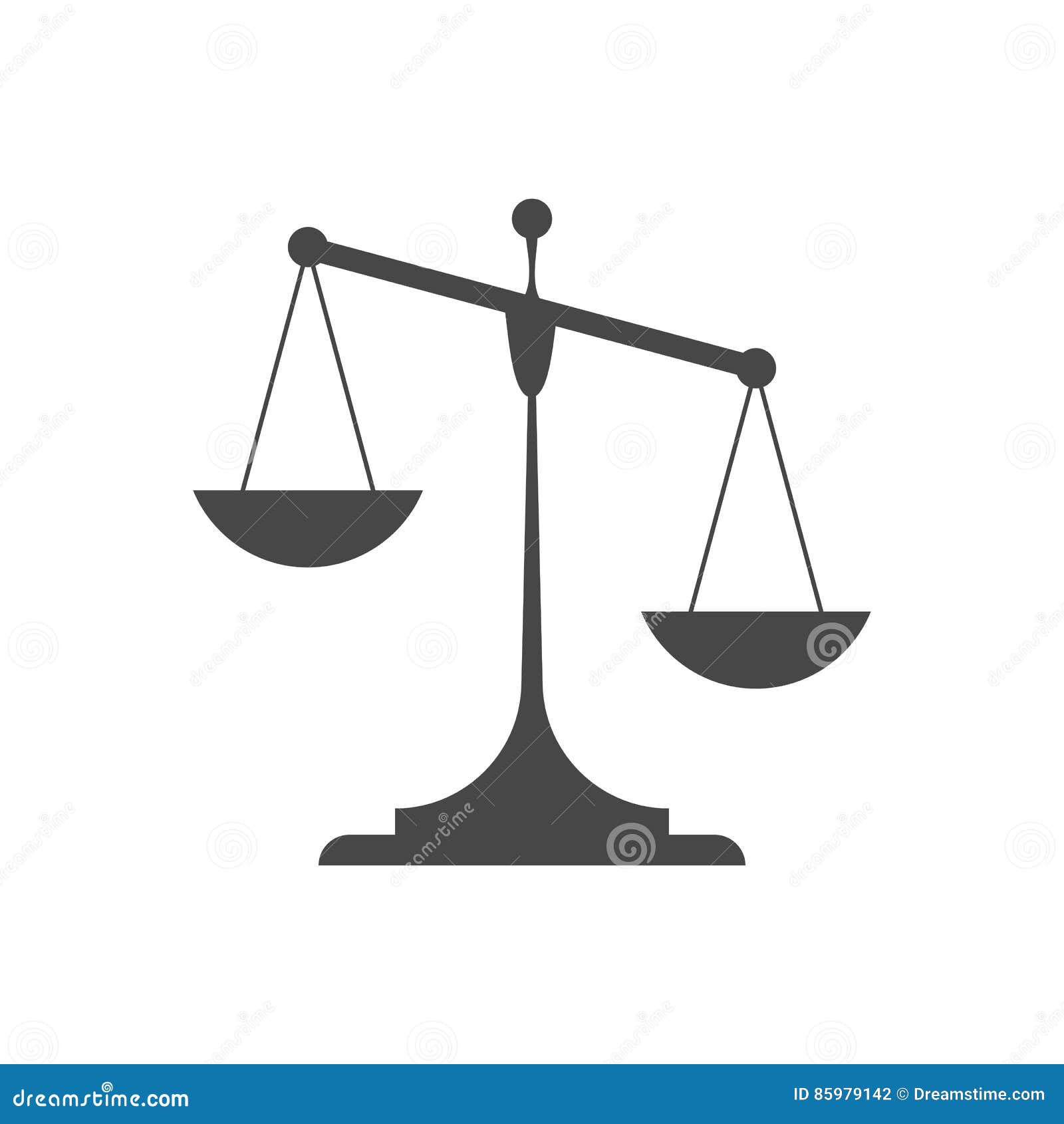 Estilo Plano Del Vector Del Icono De La Balanza Ilustración del Vector ...