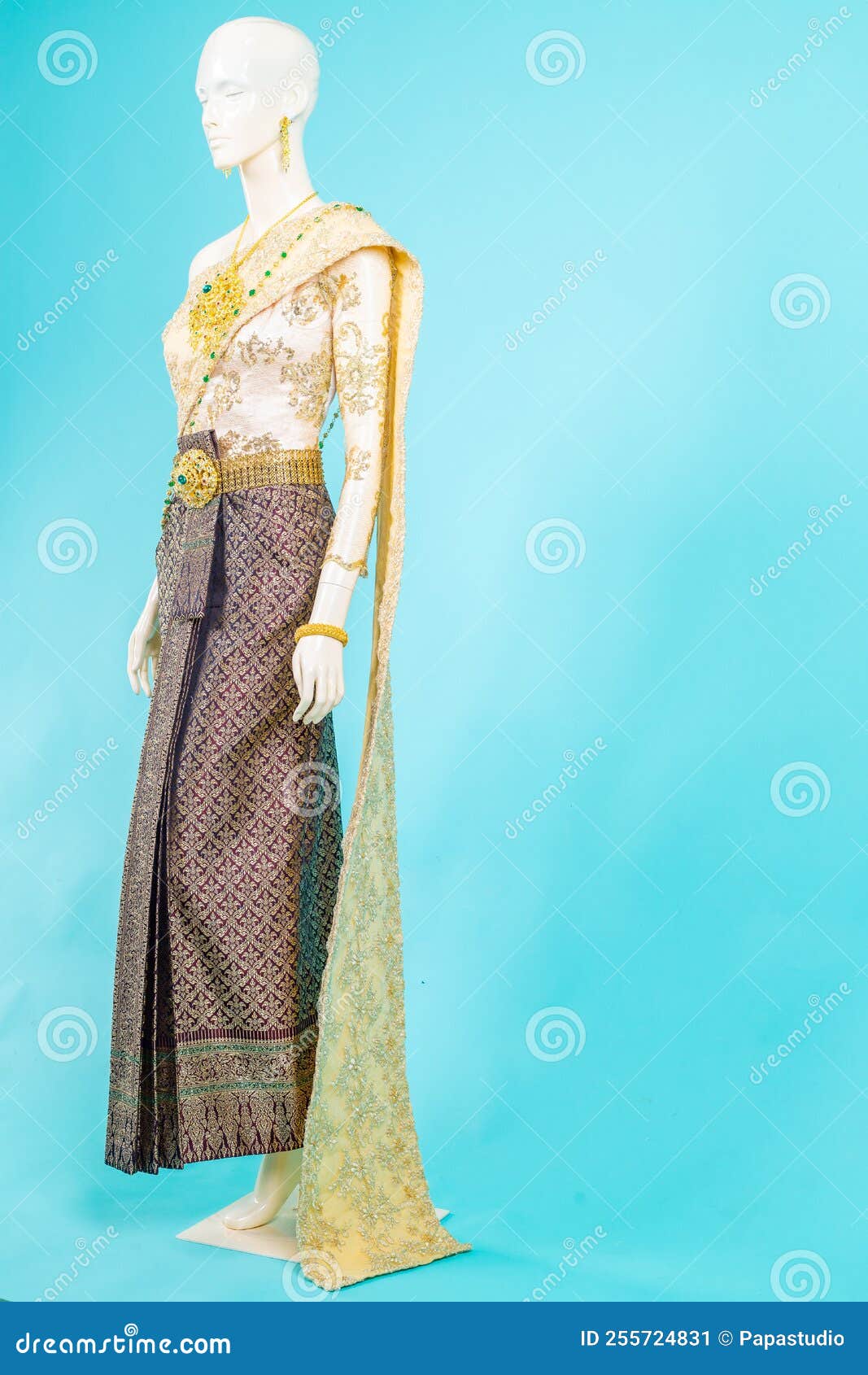 Estilo Vintage Thai Vintage Imagem de Stock - Imagem de charme, modelo ...