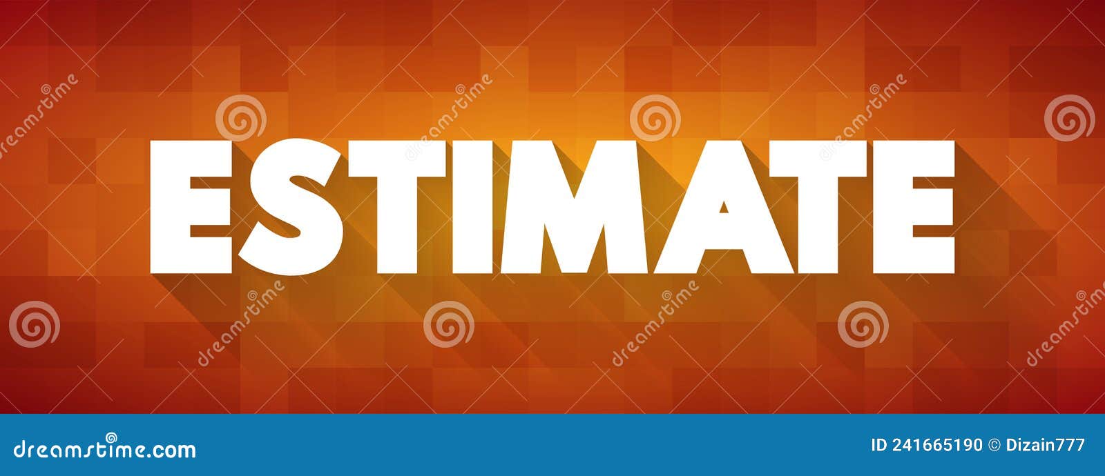 Estimate Text Quote, Concept Background Stock Illustration ...