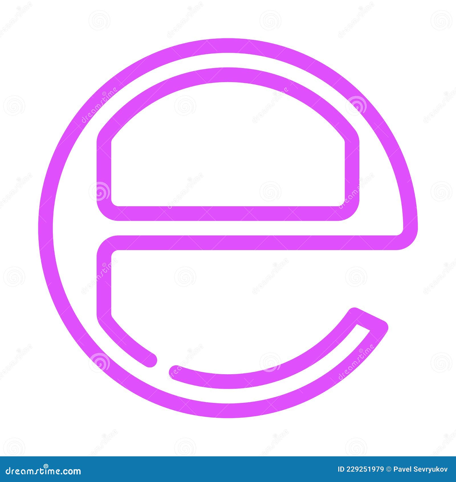 Estimated E Mark Color Icon Vector Illustration Stock Vector ...