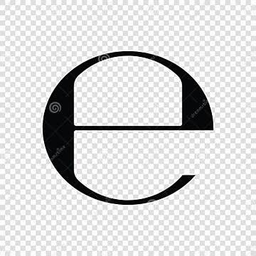 Estimated, E Mark Symbol Template for Your Design Stock Vector ...