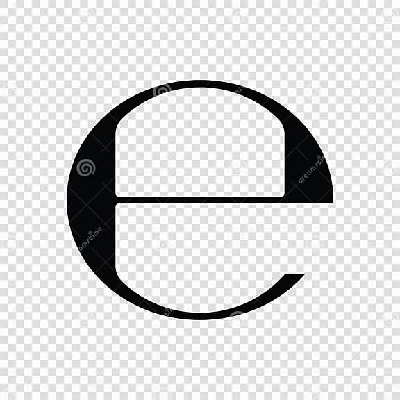 Estimated, E Mark Symbol Template for Your Design Stock Vector ...