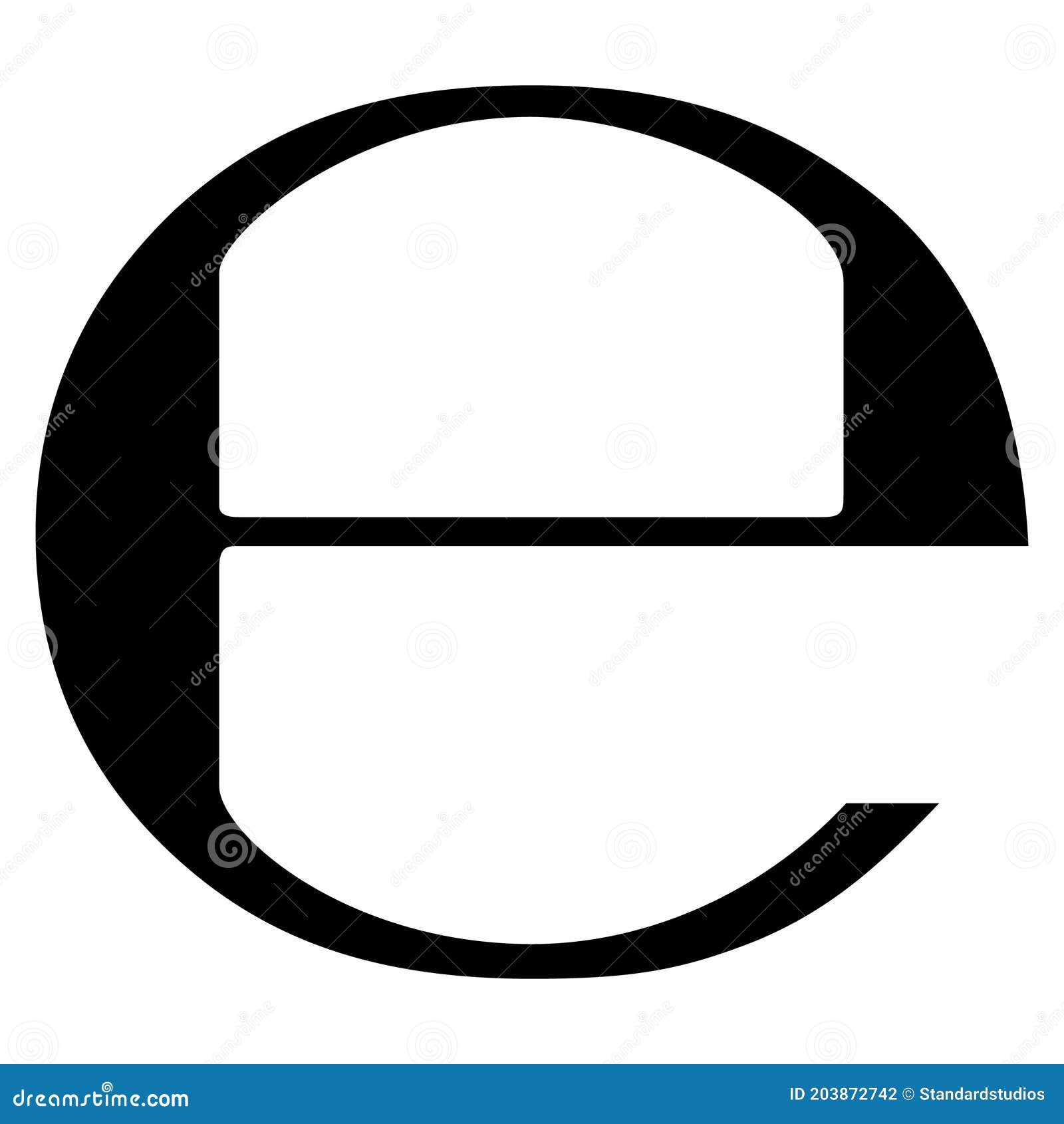 Estimated, E Mark Symbol Template For Your Design Vector Illustration ...