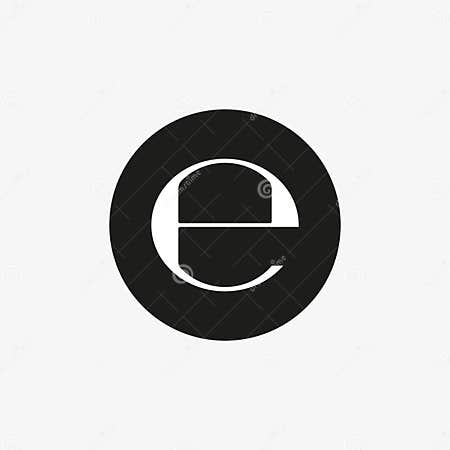 Estimated Sign, E Mark Symbol. Vector Illustration, Flat Design. Stock ...