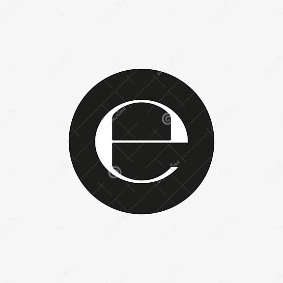 Estimated Sign, E Mark Symbol. Vector Illustration, Flat Design. Stock ...
