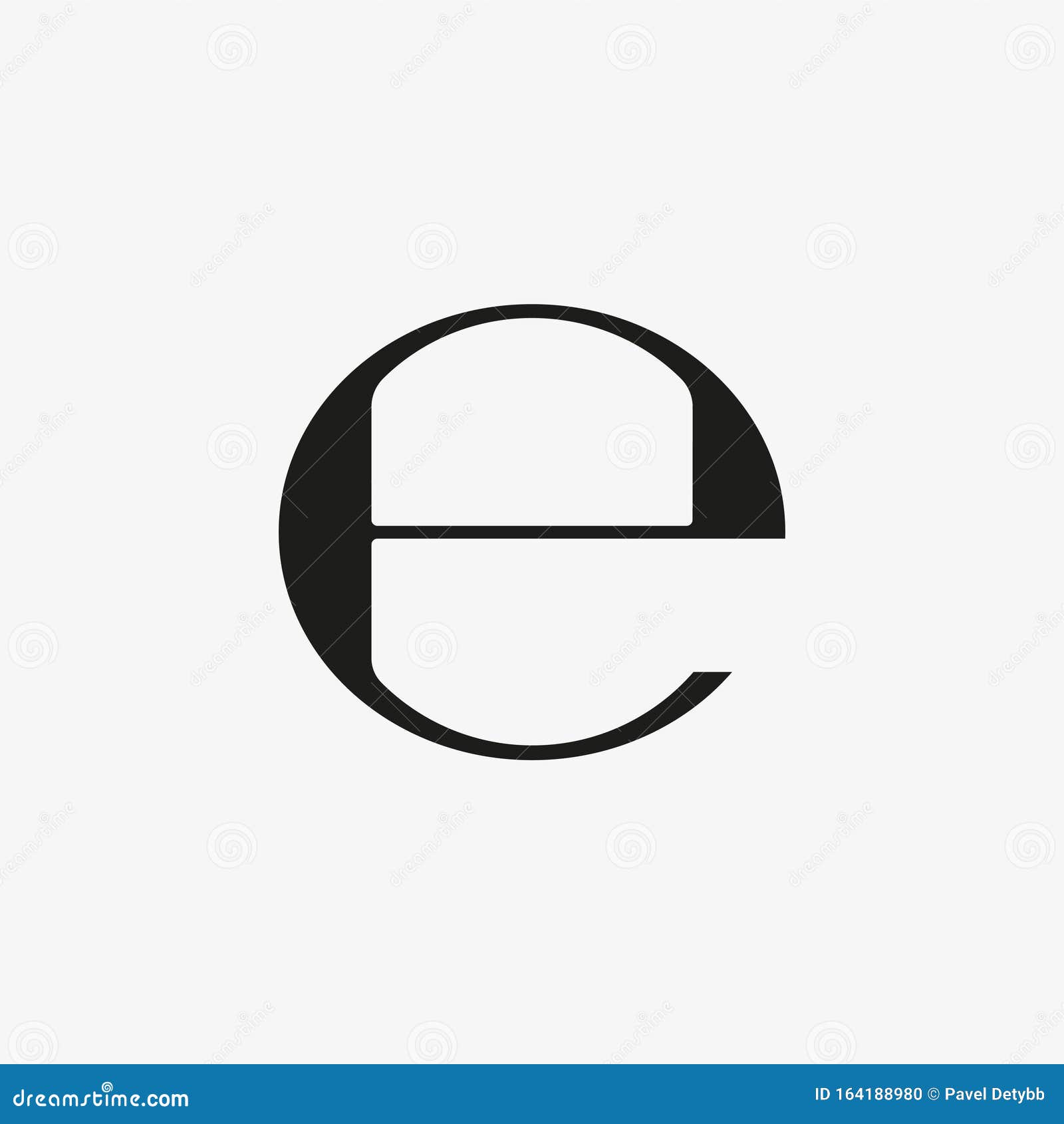 Estimated Sign, E Mark Symbol. Vector Illustration, Flat Design. Stock ...