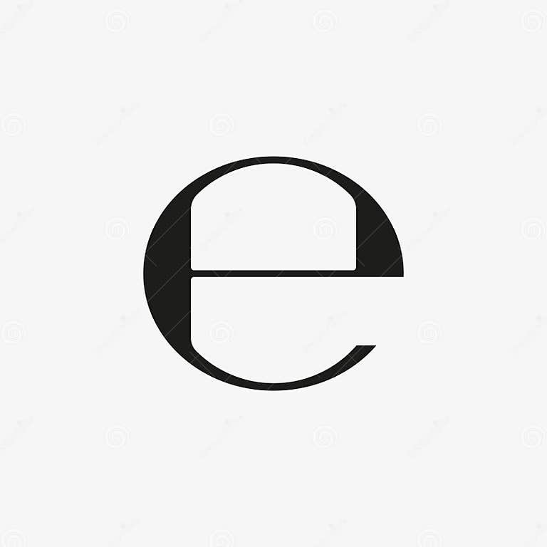 Estimated Sign, E Mark Symbol. Vector Illustration, Flat Design. Stock ...