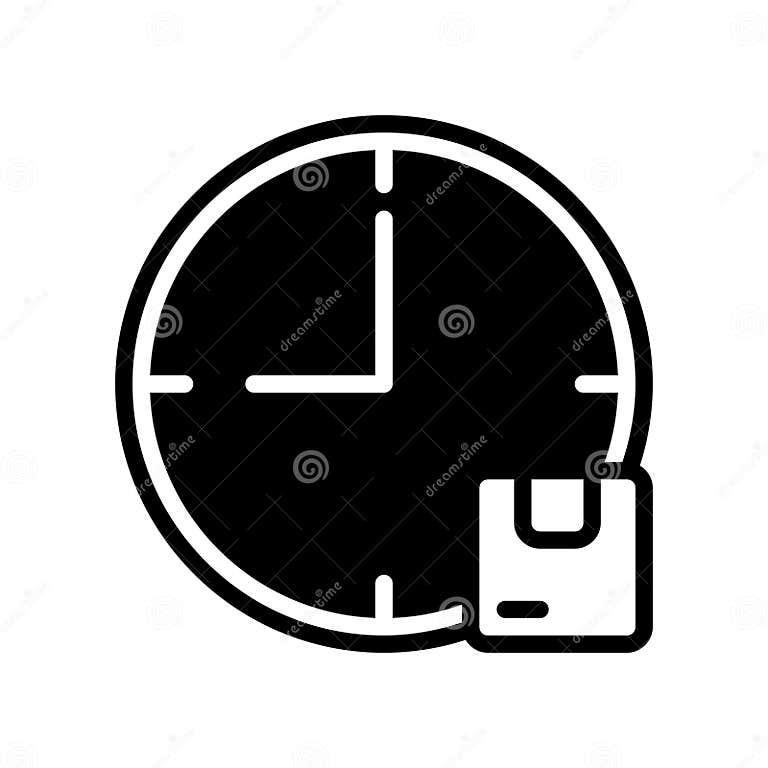 Estimated Time of Package Arrival Icon, Estimated Package Delivery ...