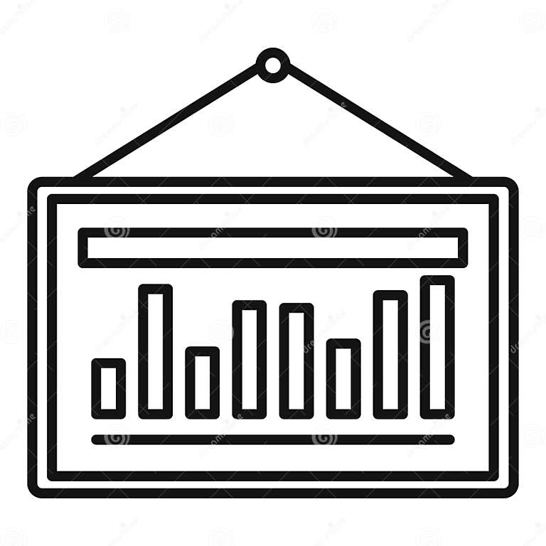 Estimator Graph Banner Icon, Outline Style Stock Illustration ...