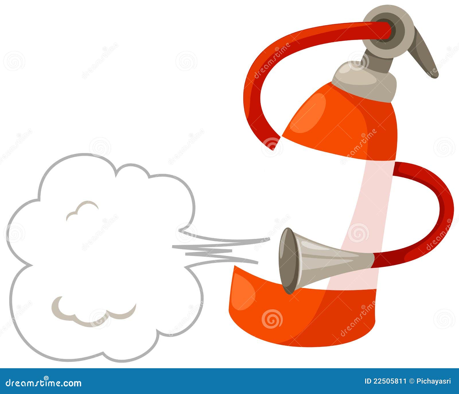 Estintore illustrazione vettoriale. Illustrazione di timore - 22505811