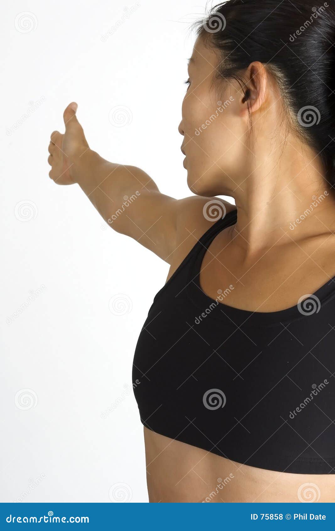 Estiramento do Deltoid foto de stock. Imagem de estiramento - 75858