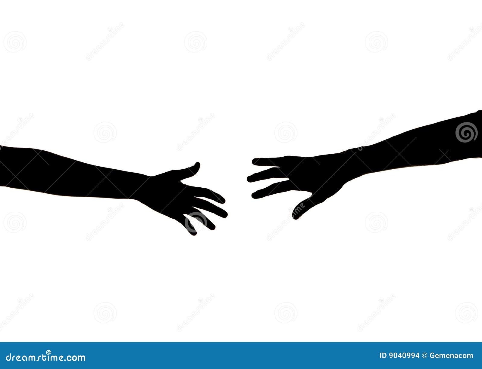 Estirar las manos foto de archivo. Imagen de manos, dedo - 9040994