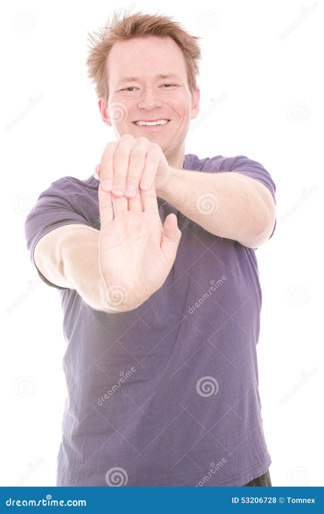 Estire su antebrazo foto de archivo. Imagen de persona - 53206728