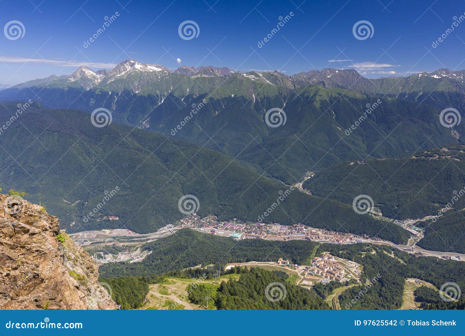 Esto Sadok and Gorki Gorod stock photo. Image of adygea - 97625542