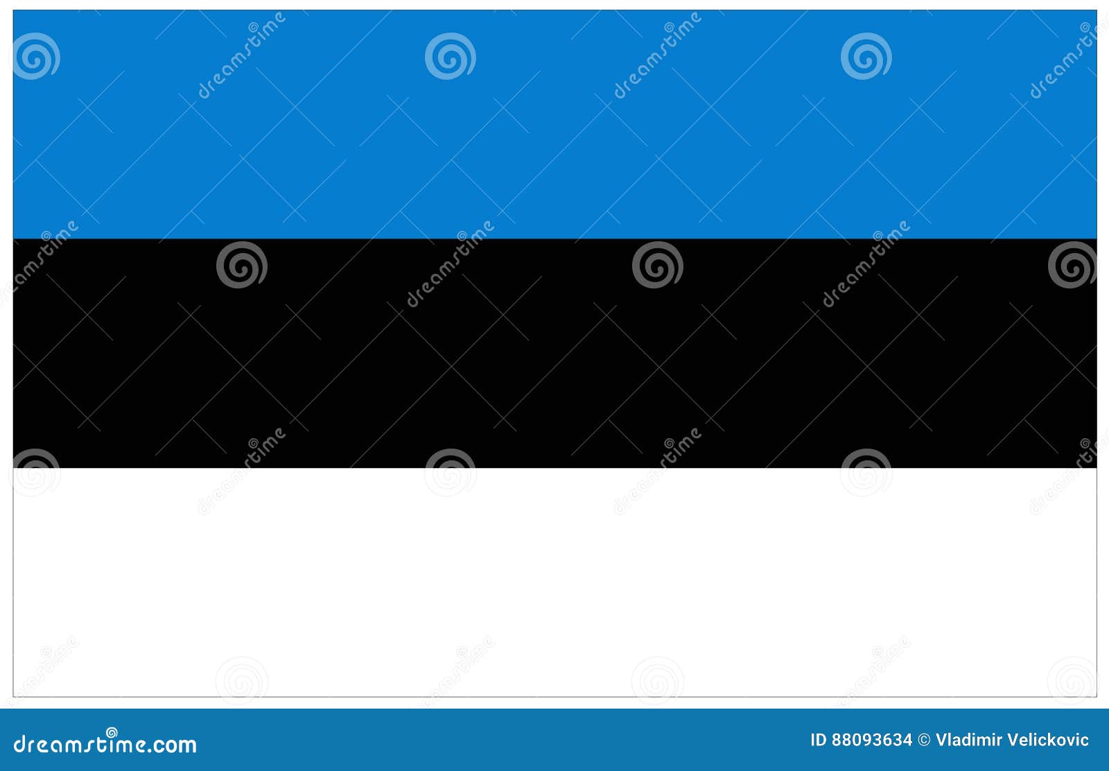 Estonia flag stock vector. Illustration of banner, europe - 88093634