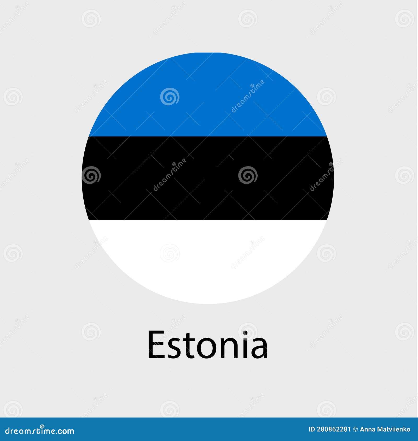 Estonia Flag Vector Icons Set of Illustrations Stock Vector ...