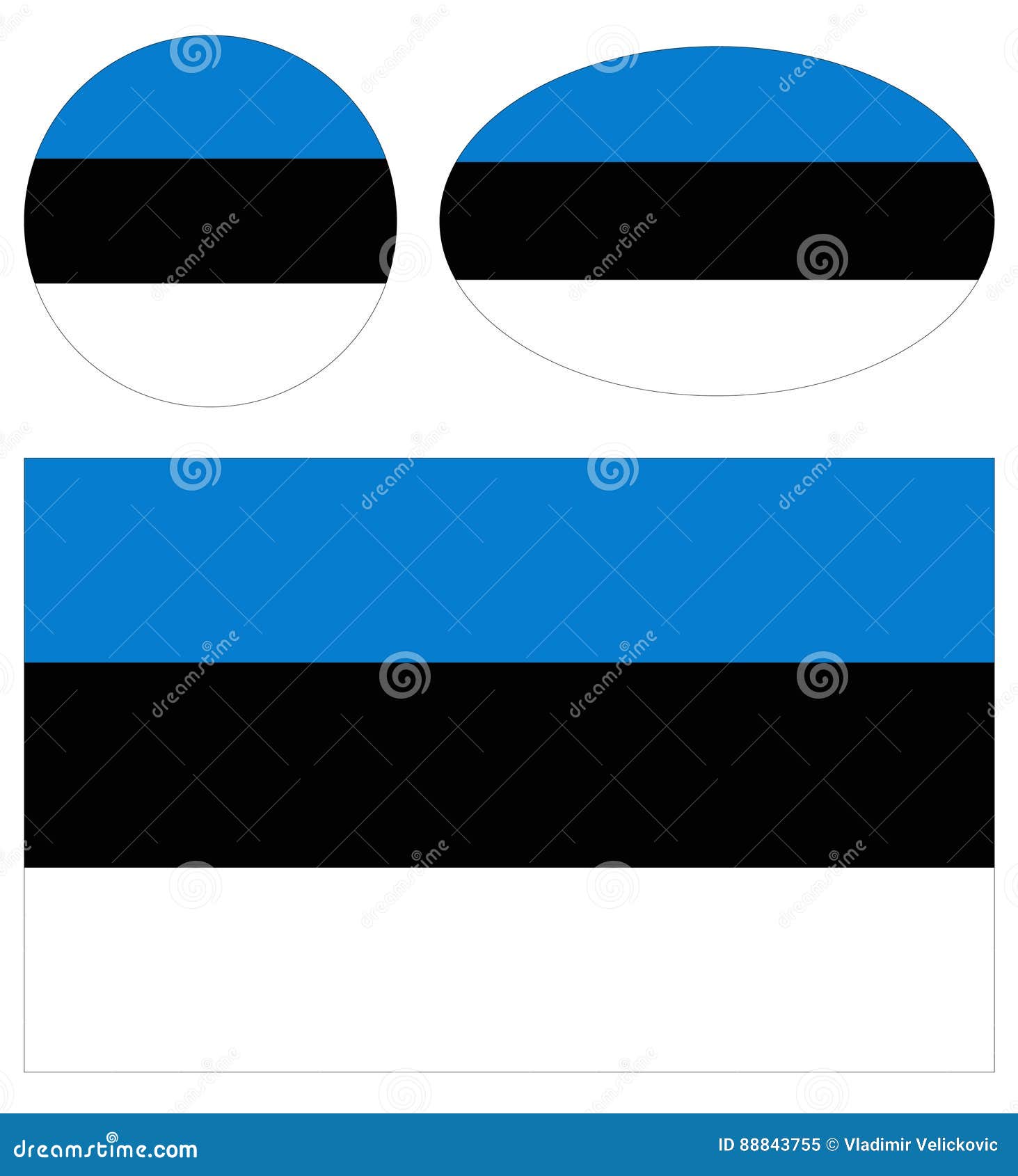Estonia flags stock vector. Illustration of file, country - 88843755
