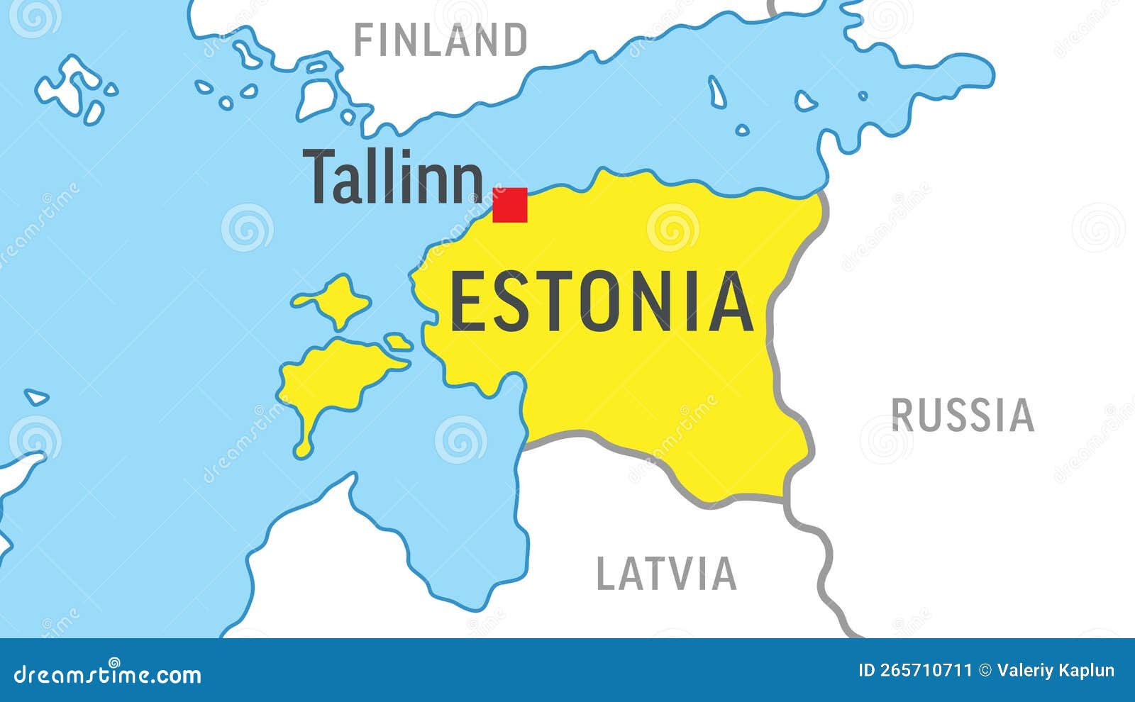 Estonia Map. Zoom on World Map. Vector Illustration Stock Vector ...