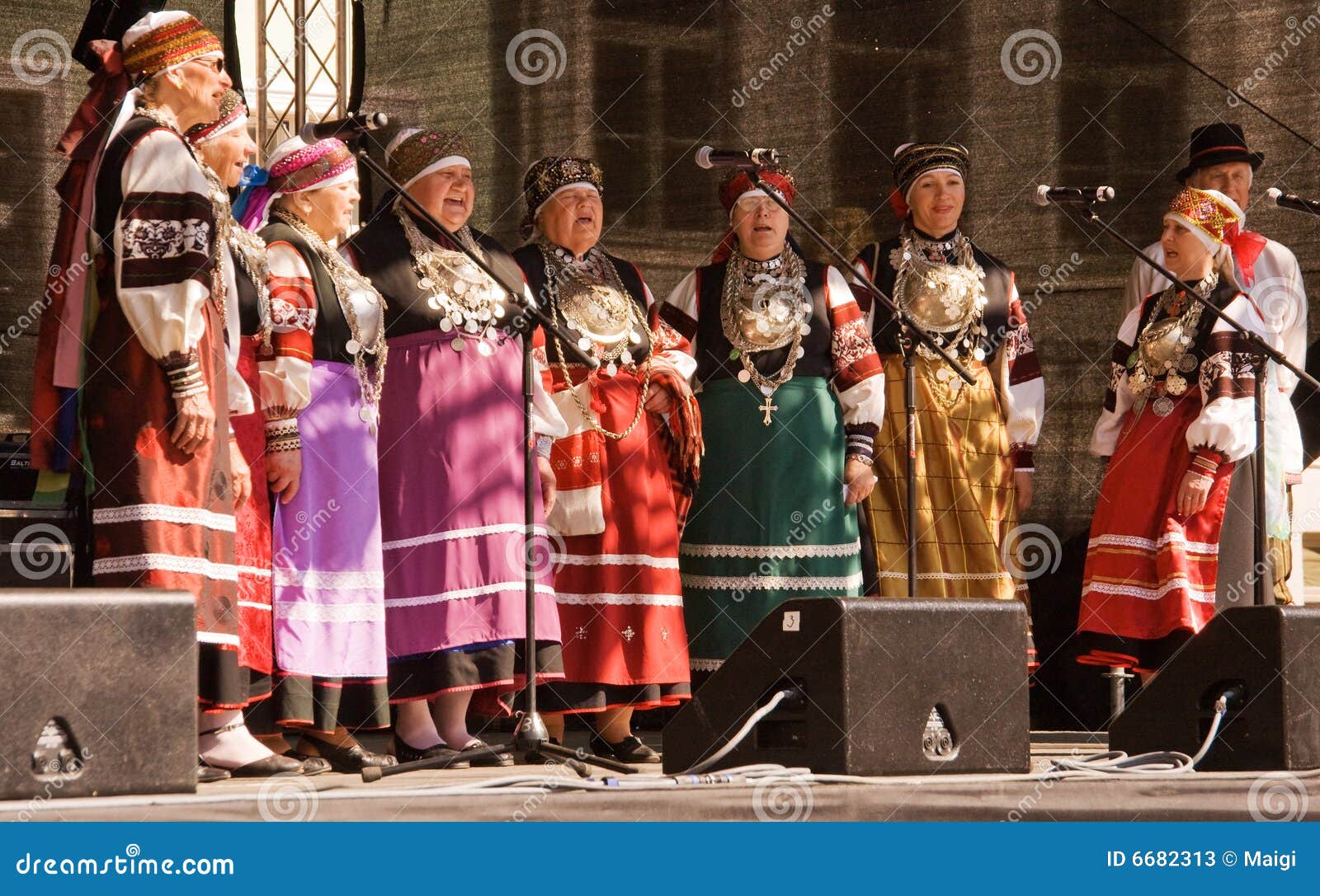 Estonian folk group editorial stock photo. Image of performing - 6682313