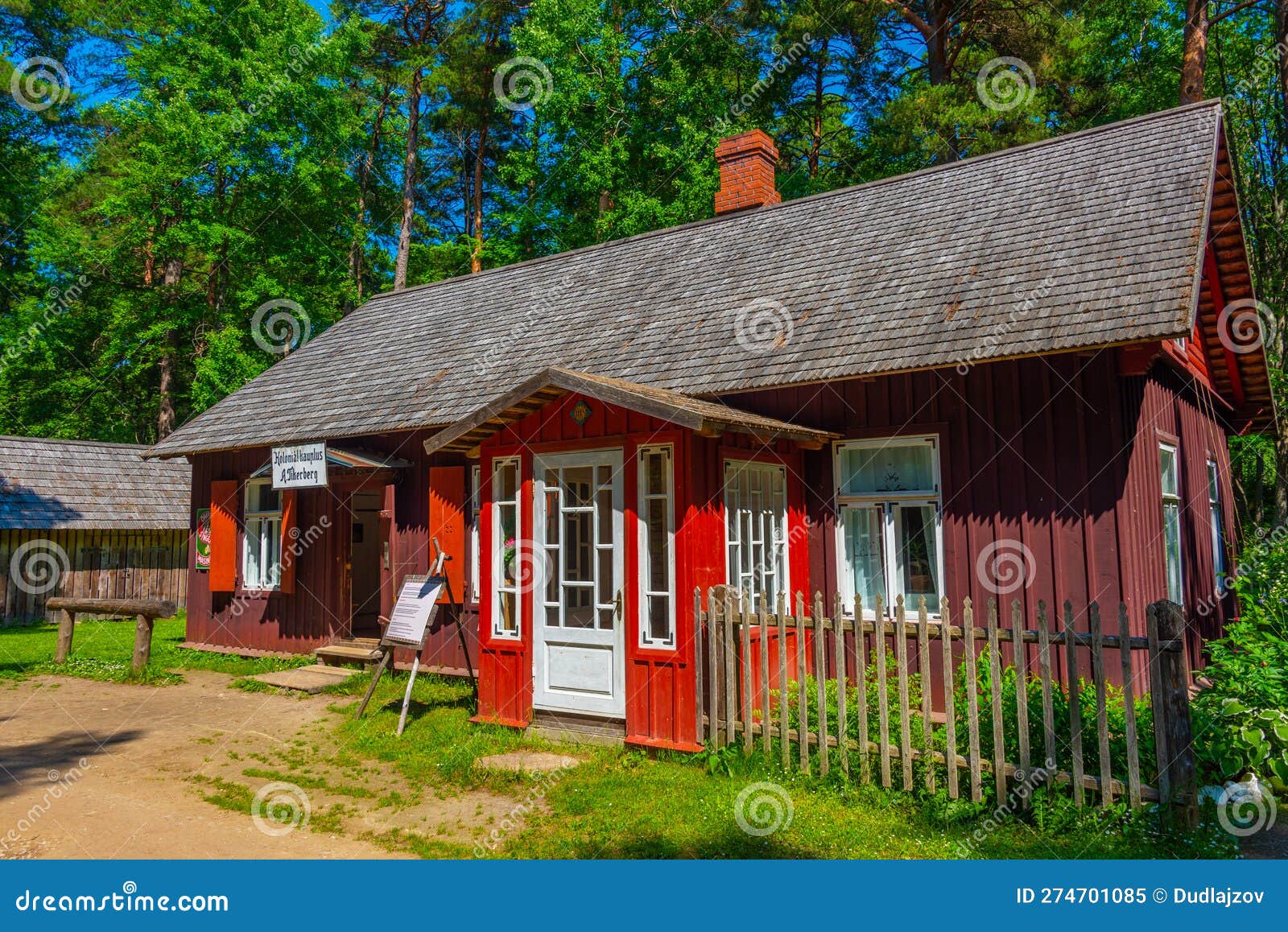Estonian Open Air Museum in Tallin Stock Image - Image of farm, baltic ...