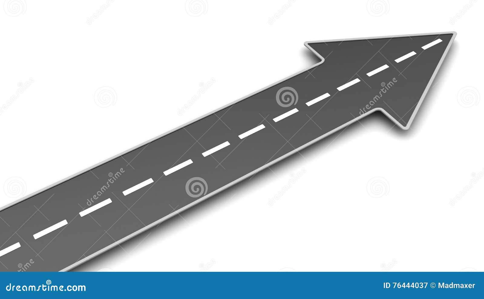 Estrada com seta ilustração stock. Ilustração de suceda - 76444037