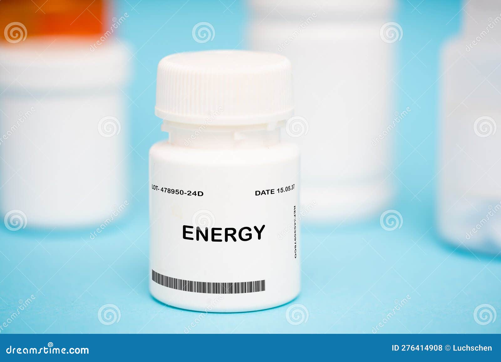 Estradiol Medication in Plastic Vial Stock Photo - Image of medication ...