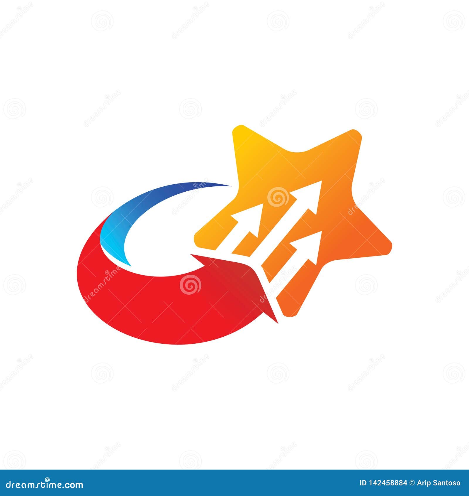 Estrela Logo Design Template Isolated Do Sucesso Ilustração do Vetor ...