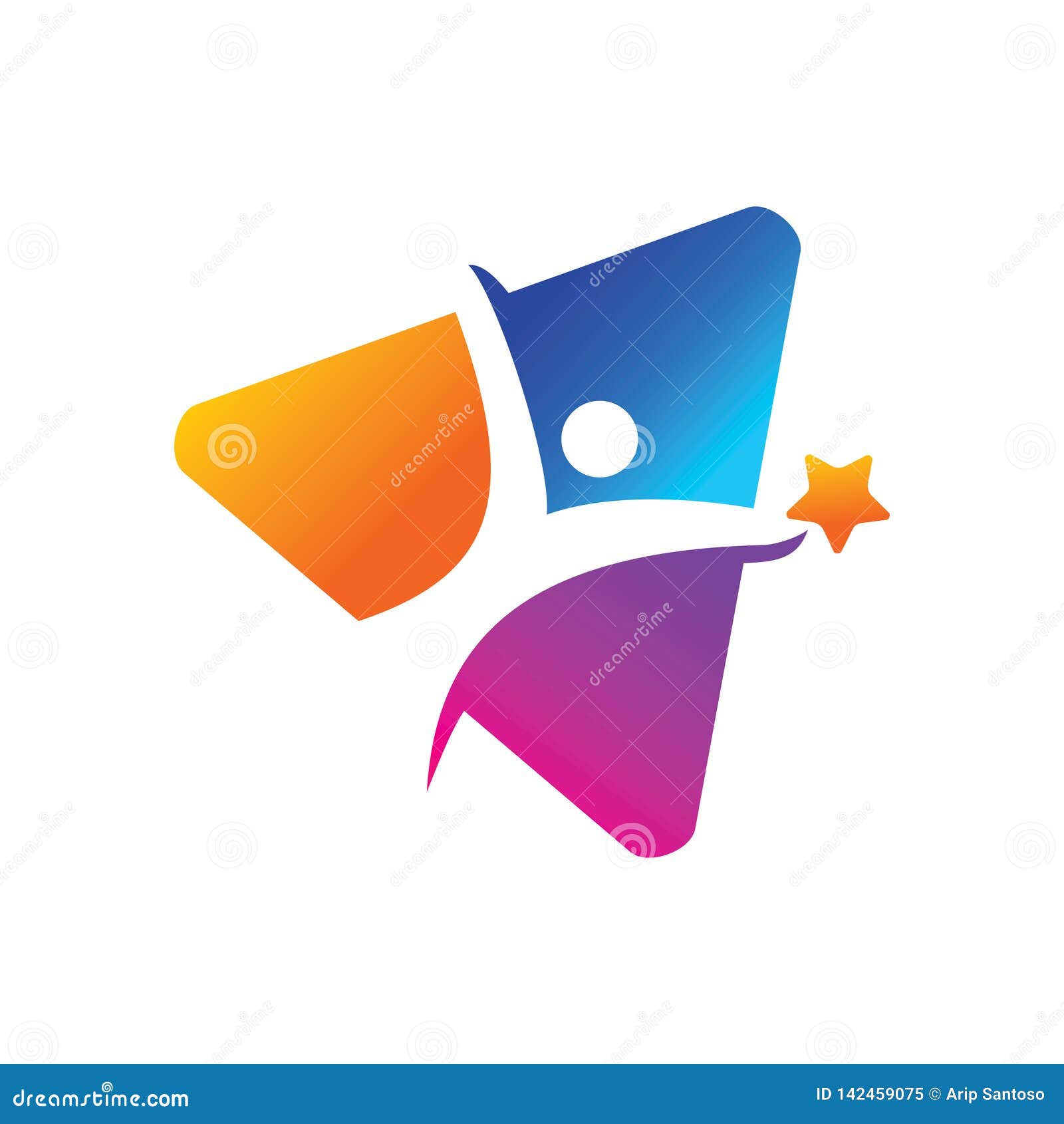 Estrela Logo Design Template Isolated Do Sucesso Ilustração do Vetor ...