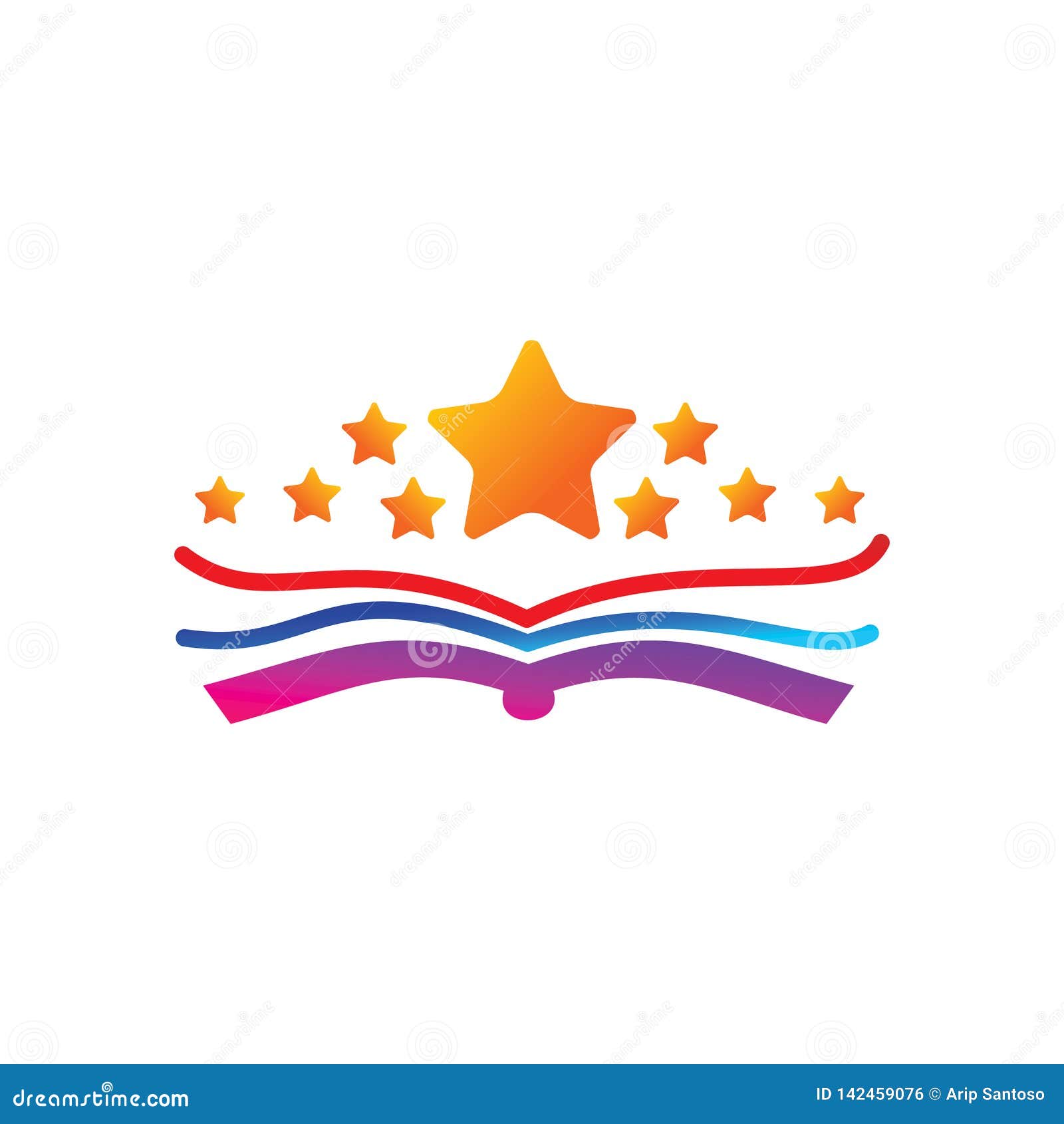 Estrela Logo Design Template Isolated Do Sucesso Ilustração do Vetor ...