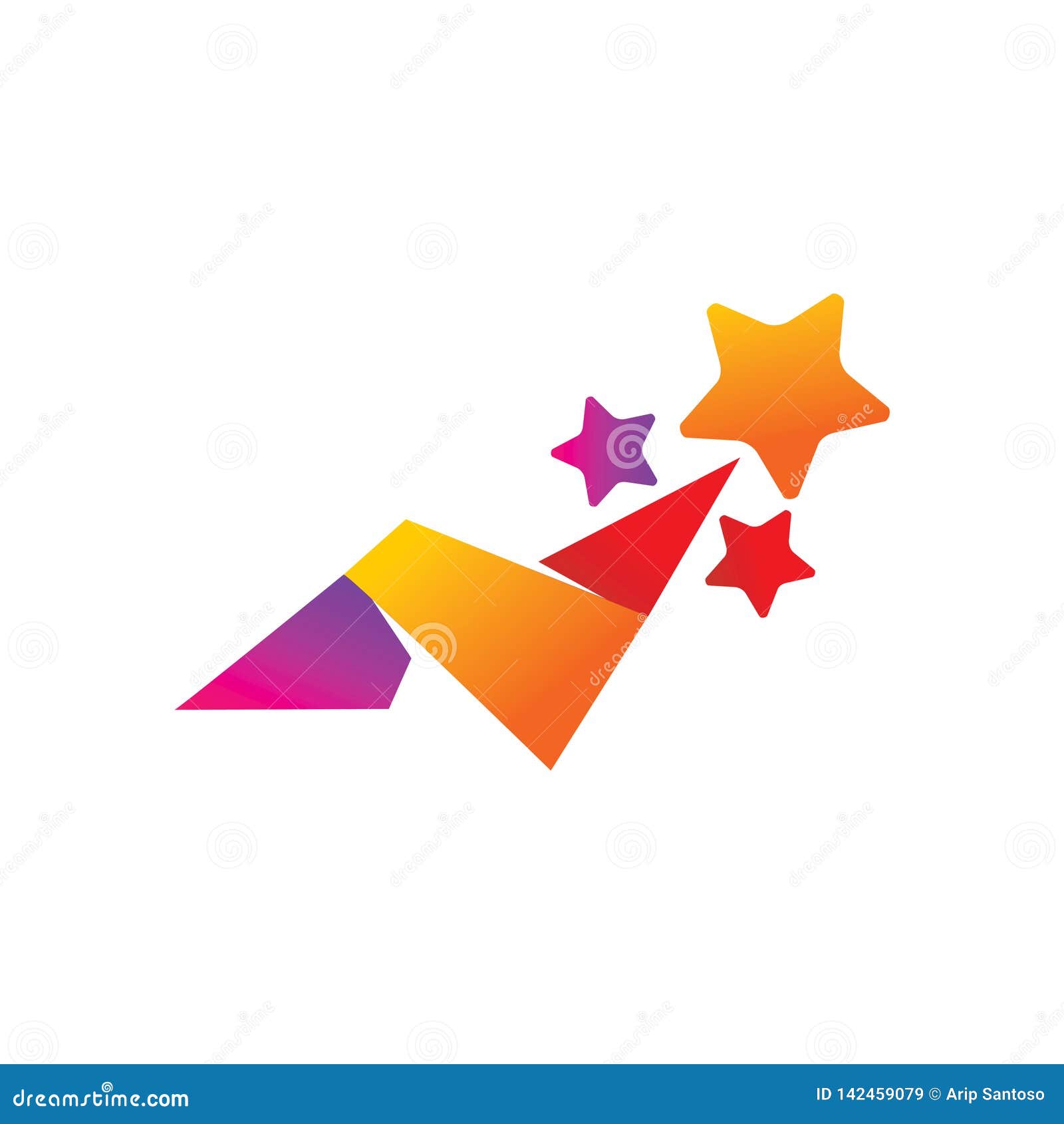 Estrela Logo Design Template Isolated Do Sucesso Ilustração do Vetor ...