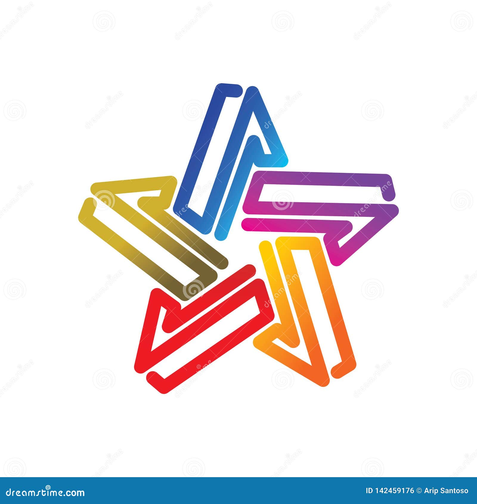 Estrela Logo Design Template Isolated Do Sucesso Ilustração do Vetor ...