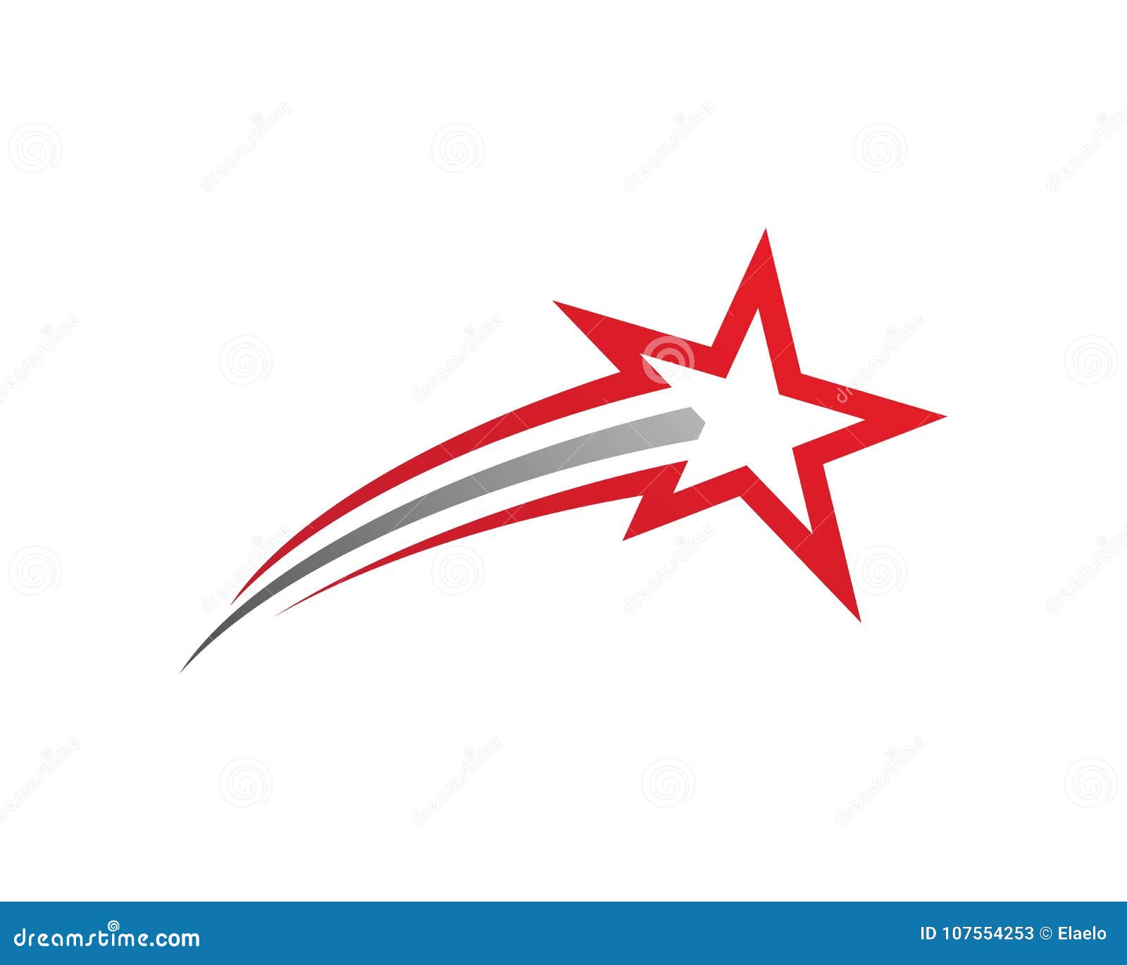 Estrela Logo Template ilustração do vetor. Ilustração de euforia ...